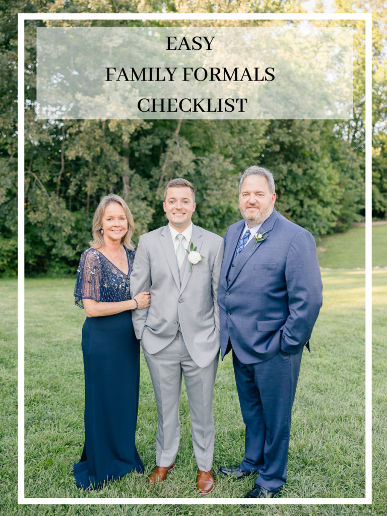 Easy Family Formals Checklist | Virginia Wedding Photographer